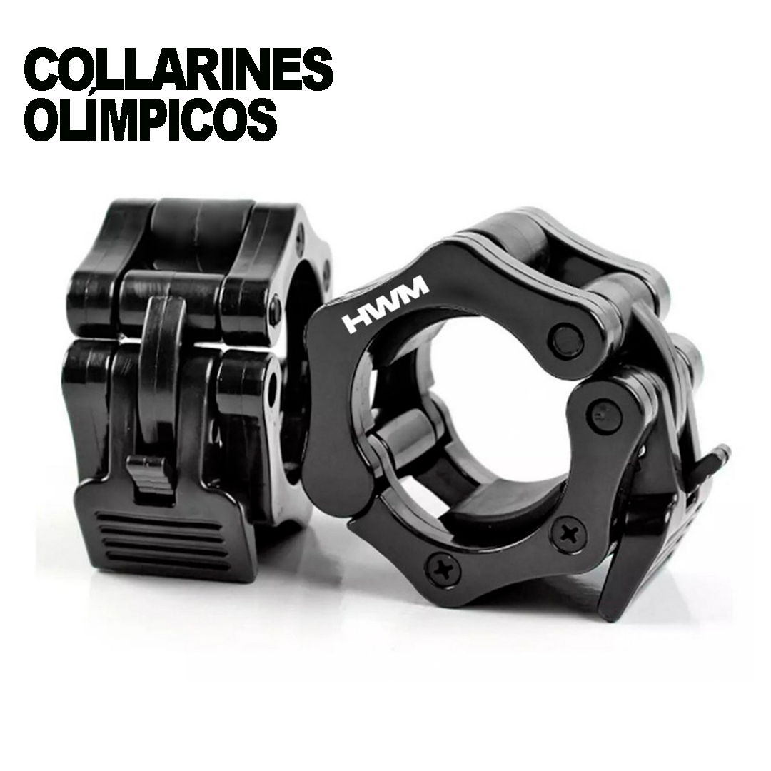 Collarines Olímpicos de Pvc 50mm Negro (Par) – fedesport